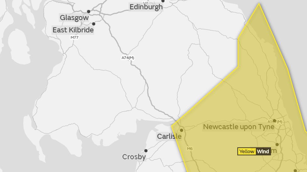 Storm Helene wind warning lifted - BBC News