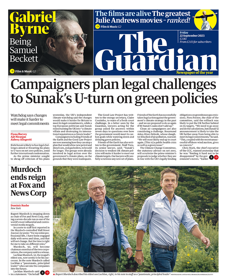 Interest rates 'hit peak' and Murdoch 'ends reign' - BBC News