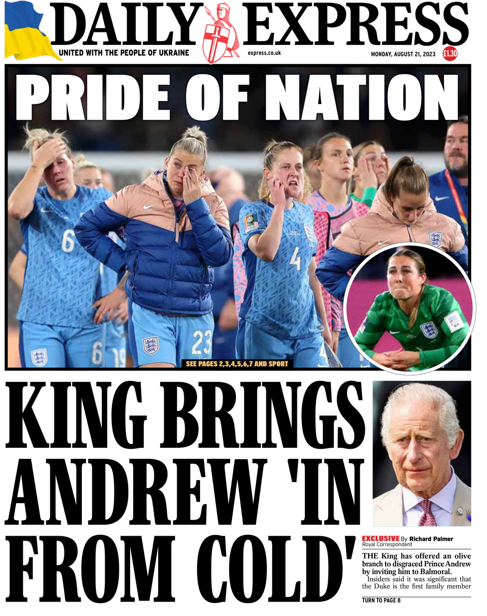 Newspaper headlines: 'Heartbreak' for England who 'did us all proud ...