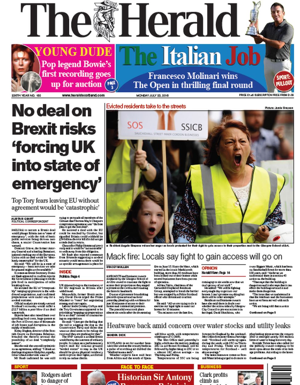 The papers: Warnings over 'no deal' Brexit - BBC News