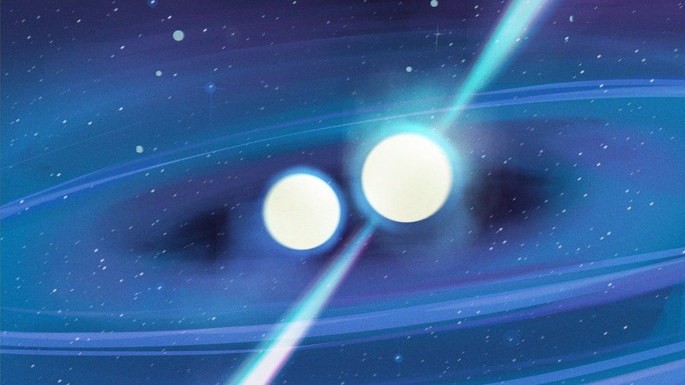 Two neutron stars locked in orbit could reveal space mysteries - BBC ...