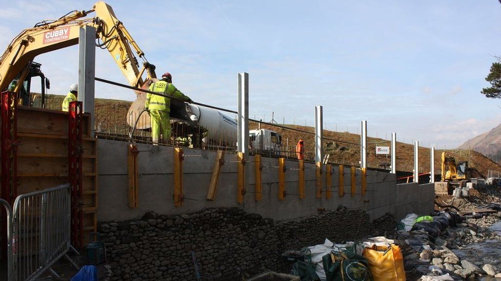 Flood-hit A591 repair work making 'significant progress' - BBC News
