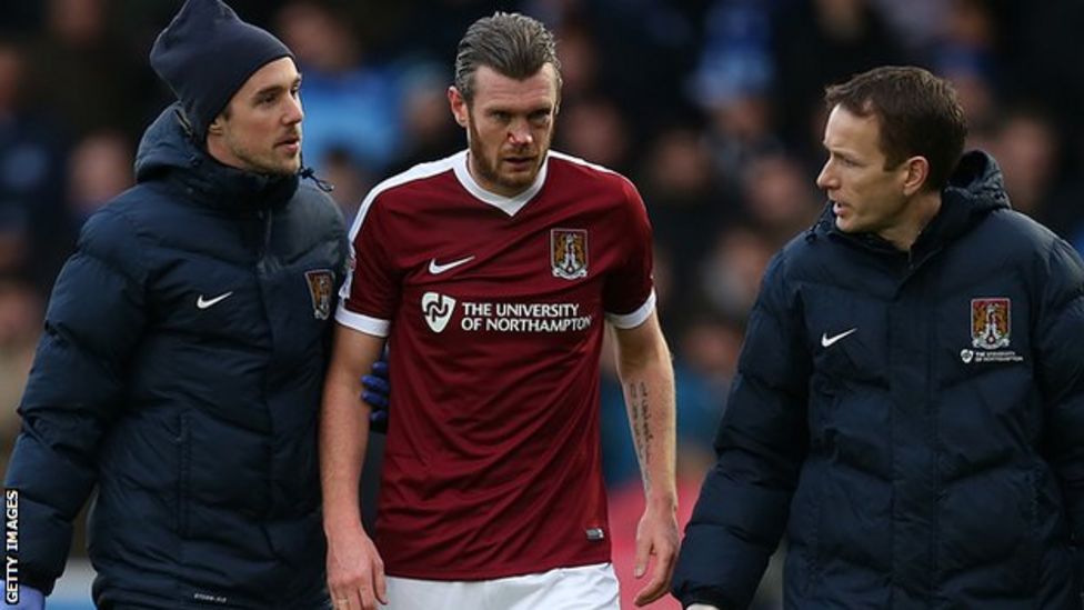 Zander Diamond: Northampton Town defender fractures cheekbone - BBC Sport