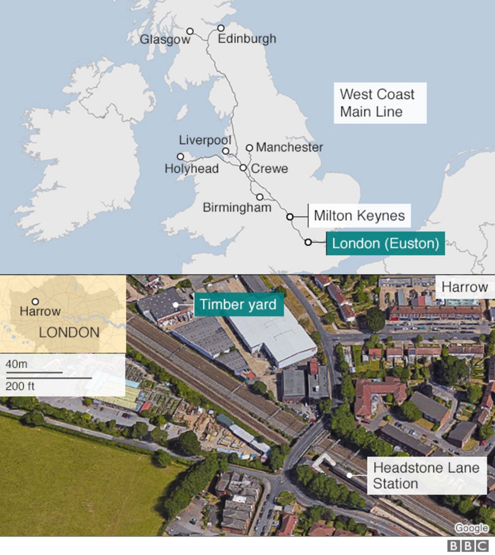 West Coast main line: Long delays after Harrow fire - BBC News
