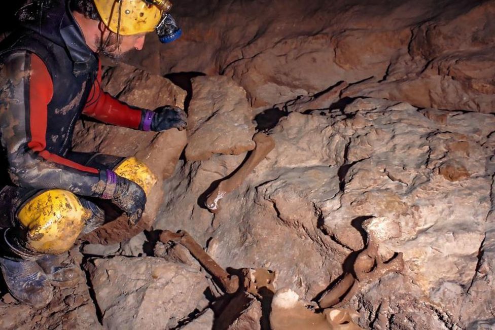 Taking a look inside Assynt's ancient Bone Caves - BBC News