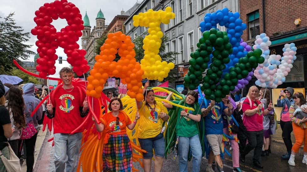 Belfast Pride: Annual event attracts thousands in Belfast - BBC News