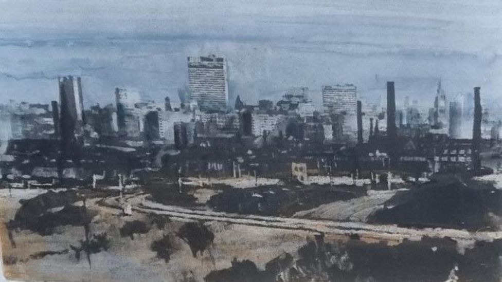 Harold Riley: Portraits of LS Lowry and George Best go on display - BBC ...