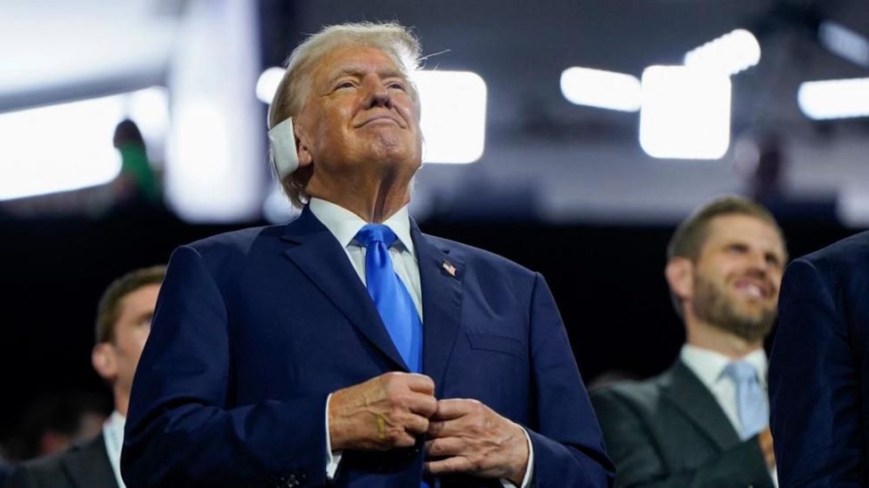 Trump's defeated Republican rivals show united front - BBC News