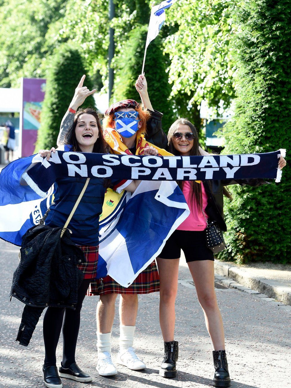 In pictures: Scotland fans prepare for key Euros match with Croatia ...