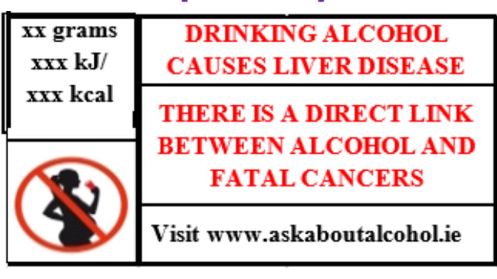 Cancer charity supports alcohol warning labels in NI - BBC News