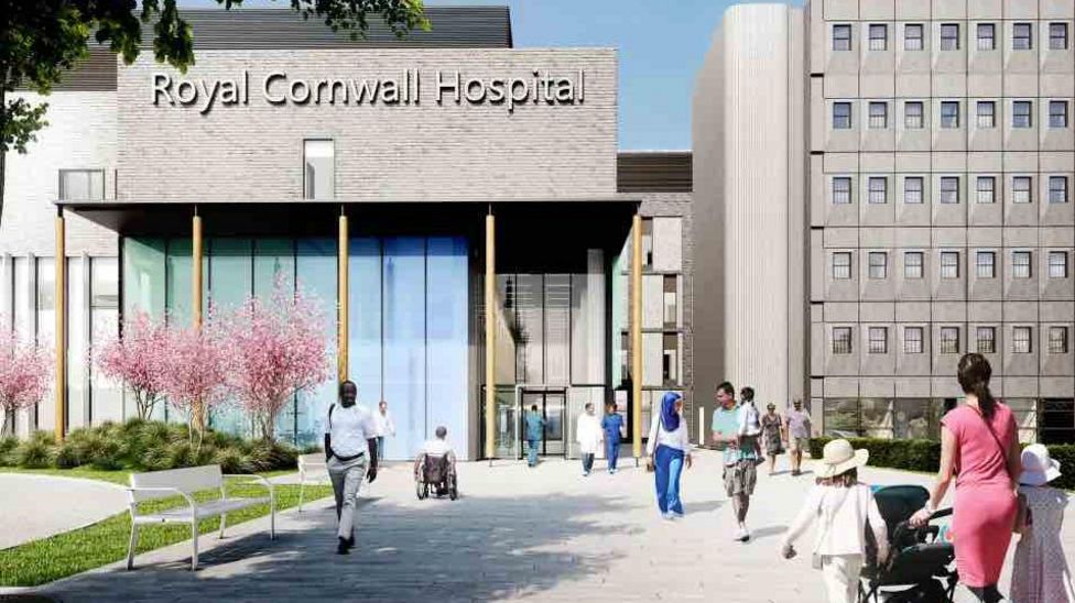 New outpatient building for West Cornwall hospital - BBC News