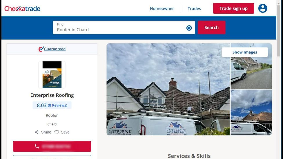 Jailed Wiltshire rogue traders remained listed on Checkatrade - BBC News