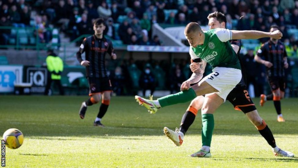 Hibernian 1-1 Dundee United: Sides play out draw in top-six pursuit ...