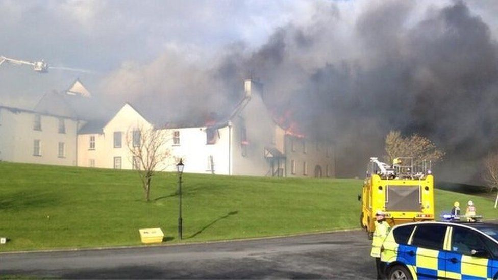 Mount Murray fire: Roofer spared jail over £17m hotel blaze - BBC News
