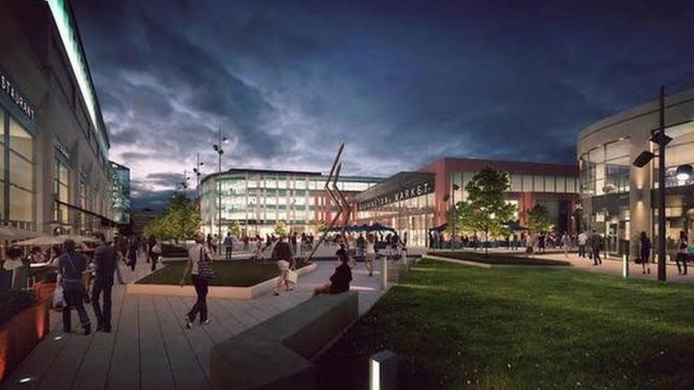 Warrington town centre's £107m revamp approved - BBC News