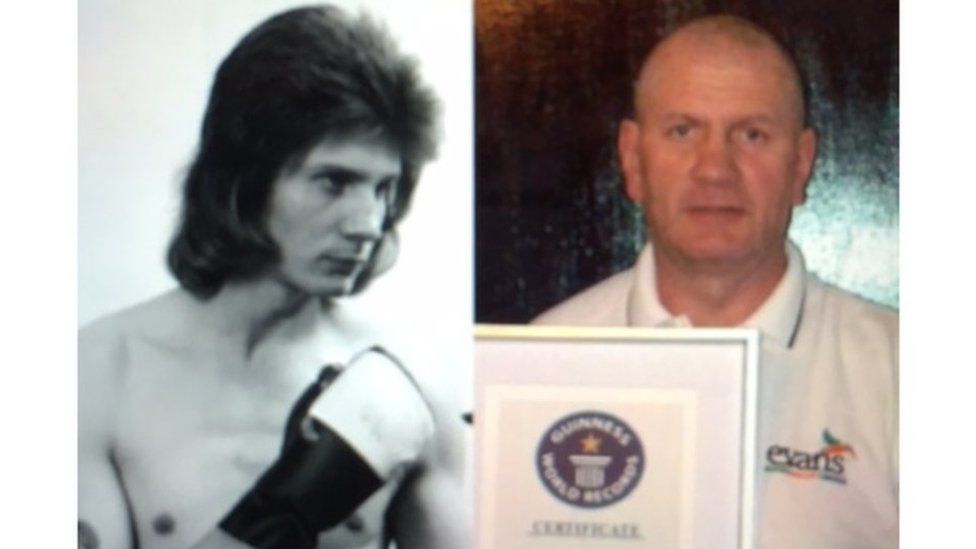 Steve Ward, 59, regains world's oldest boxer title - BBC News