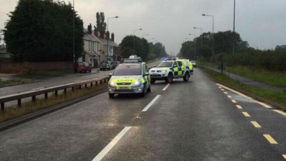 Driver dies in lorry crash on A449 near Wolverhampton - BBC News