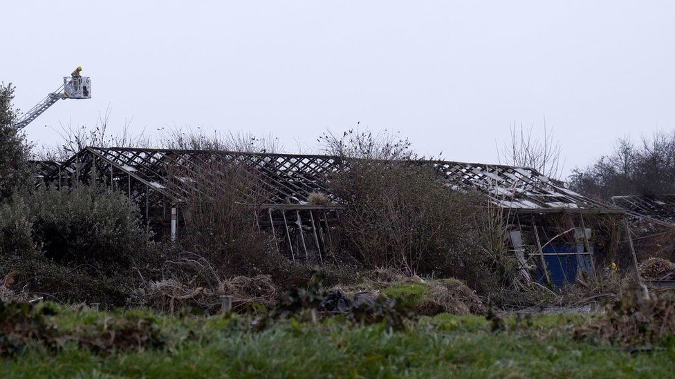 Sparks from grinder cause fire in Guernsey vinery - BBC News