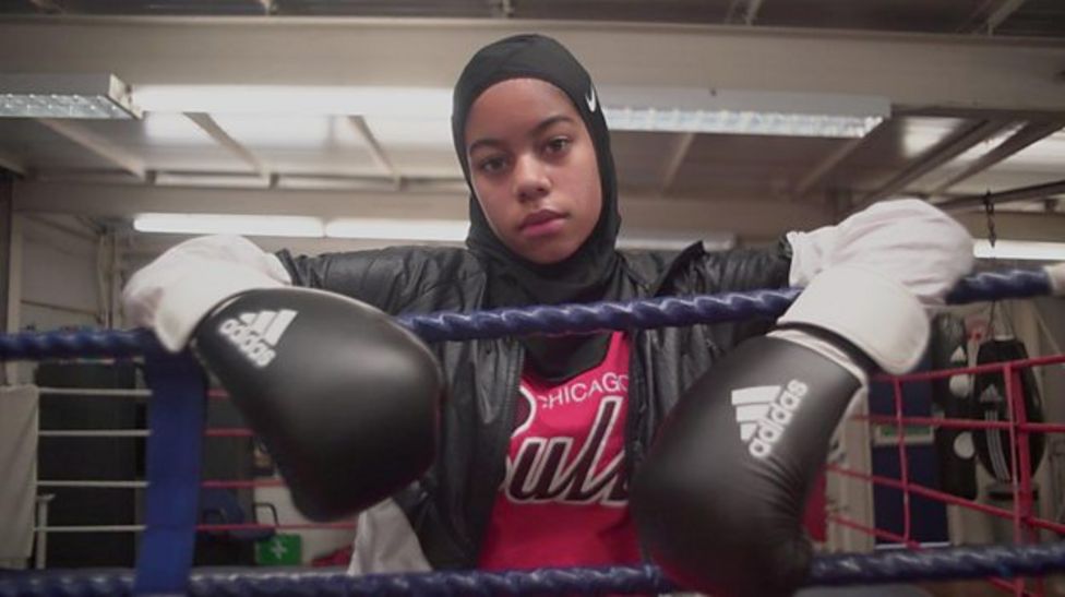 Aida's journey as a hijab-wearing boxer and role model - BBC Newsround