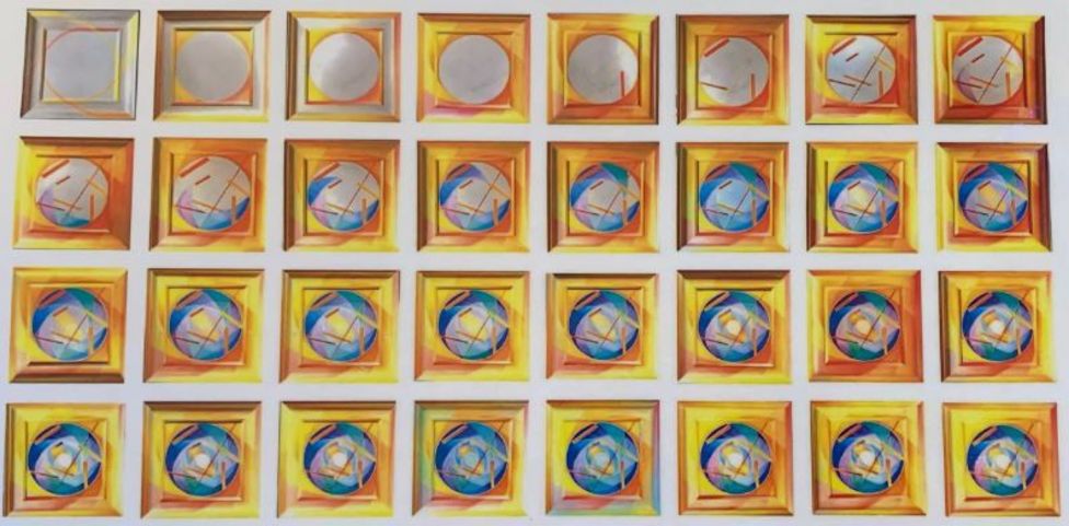 Artist's final painting gifted to Sunderland eye doctor - BBC News