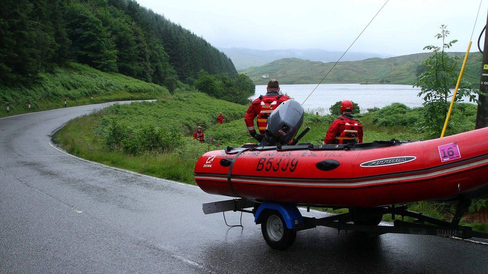 Two children die as car crashes into loch near Oban - BBC News