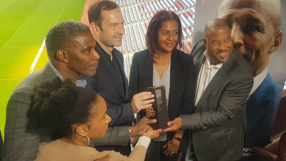 Cyrille Regis inducted into football's Hall of Fame - BBC News