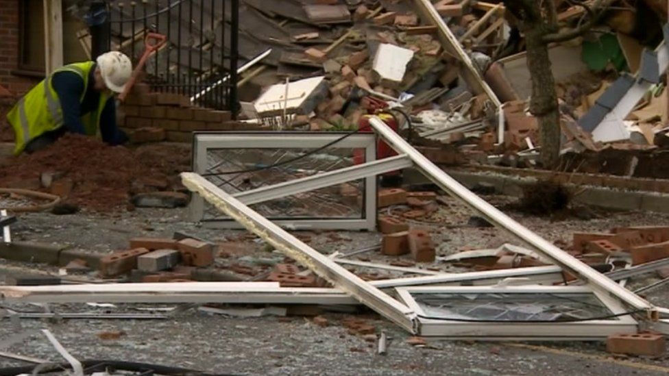 Wolverhampton gas blast neighbour still not home one year on - BBC News