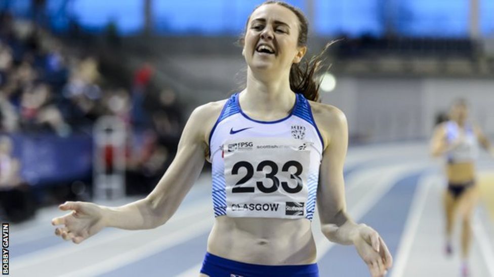 Laura Muir sets new Scottish indoor 800m record in Glasgow - BBC Sport