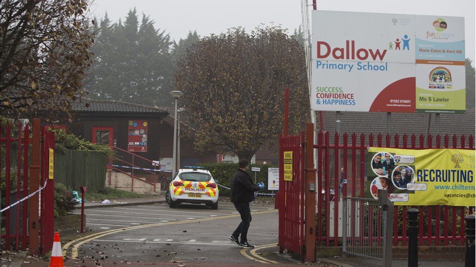 Gun shot victim found in Luton school car park - BBC News