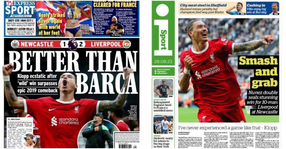 Newcastle 1-2 Liverpool: Newspaper reaction - BBC Sport