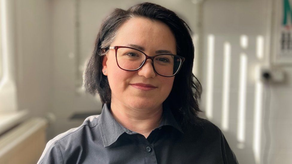 Ukrainian refugee: 'I close my eyes and see the streets of my town' - BBC News