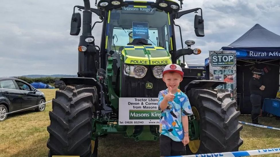 Meet Devon and Cornwall Police's new crime tackling tractor - BBC Newsround