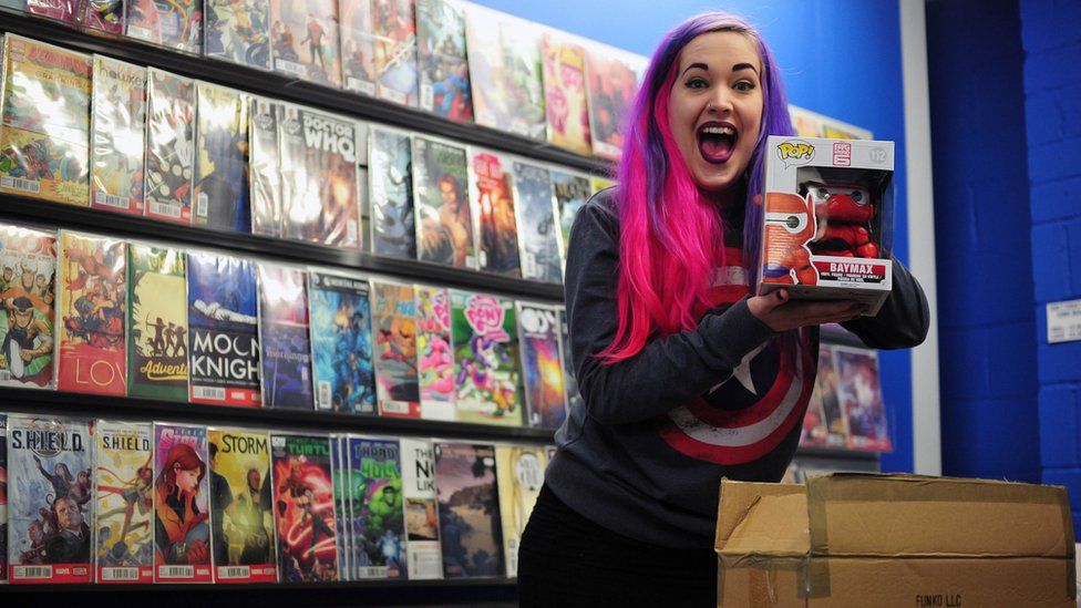 'Gosh, a woman with a comic shop' - BBC News
