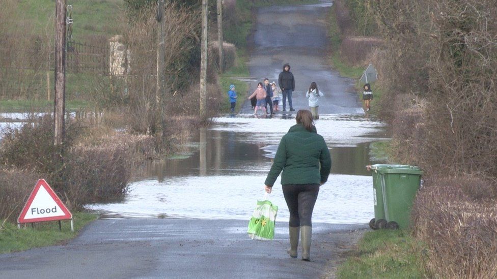 Flooding: Fermanagh community calls for long-term solution - BBC News