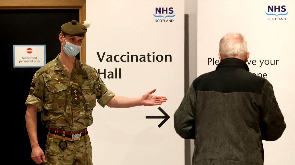 Covid in Scotland: Daily vaccine numbers doubled in a week - BBC News