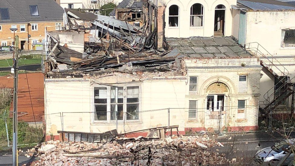 Storm Eunice: Roofs ripped off and trees downed across South West - BBC ...