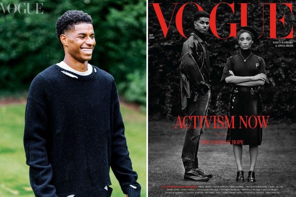 Vogue: Marcus Rashford features on magazine cover - BBC Newsround