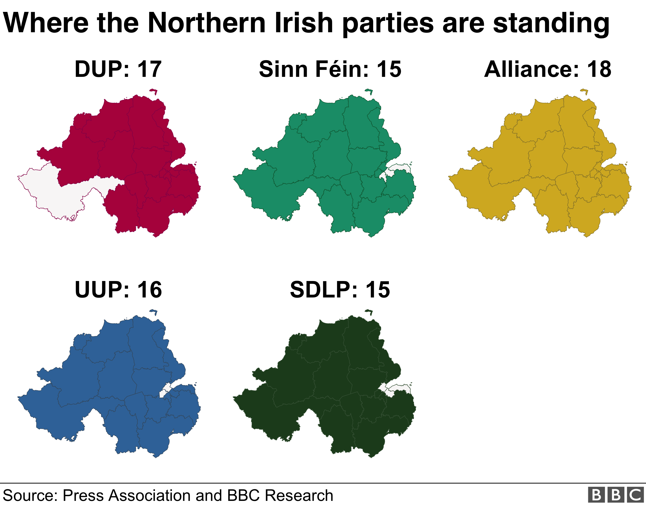 General election 2019: Who's standing where? - BBC News