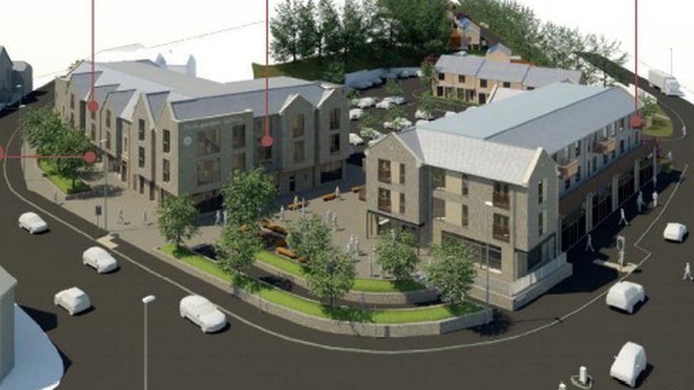 Plans to demolish and replace Radstock 'eyesore' store approved - BBC News