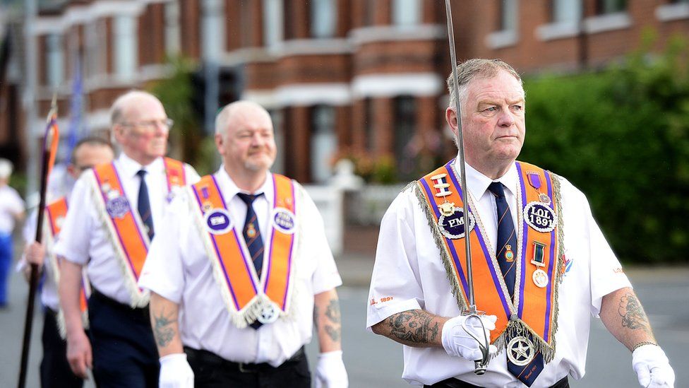 The Twelfth: Orange marches taking place in Northern Ireland - BBC News