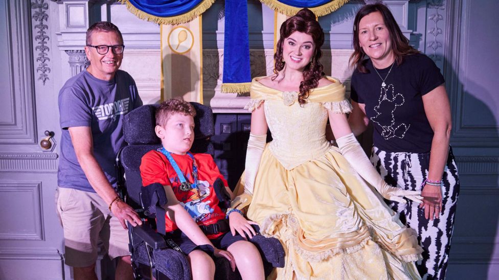 Family's Disney wish comes true for son - BBC News