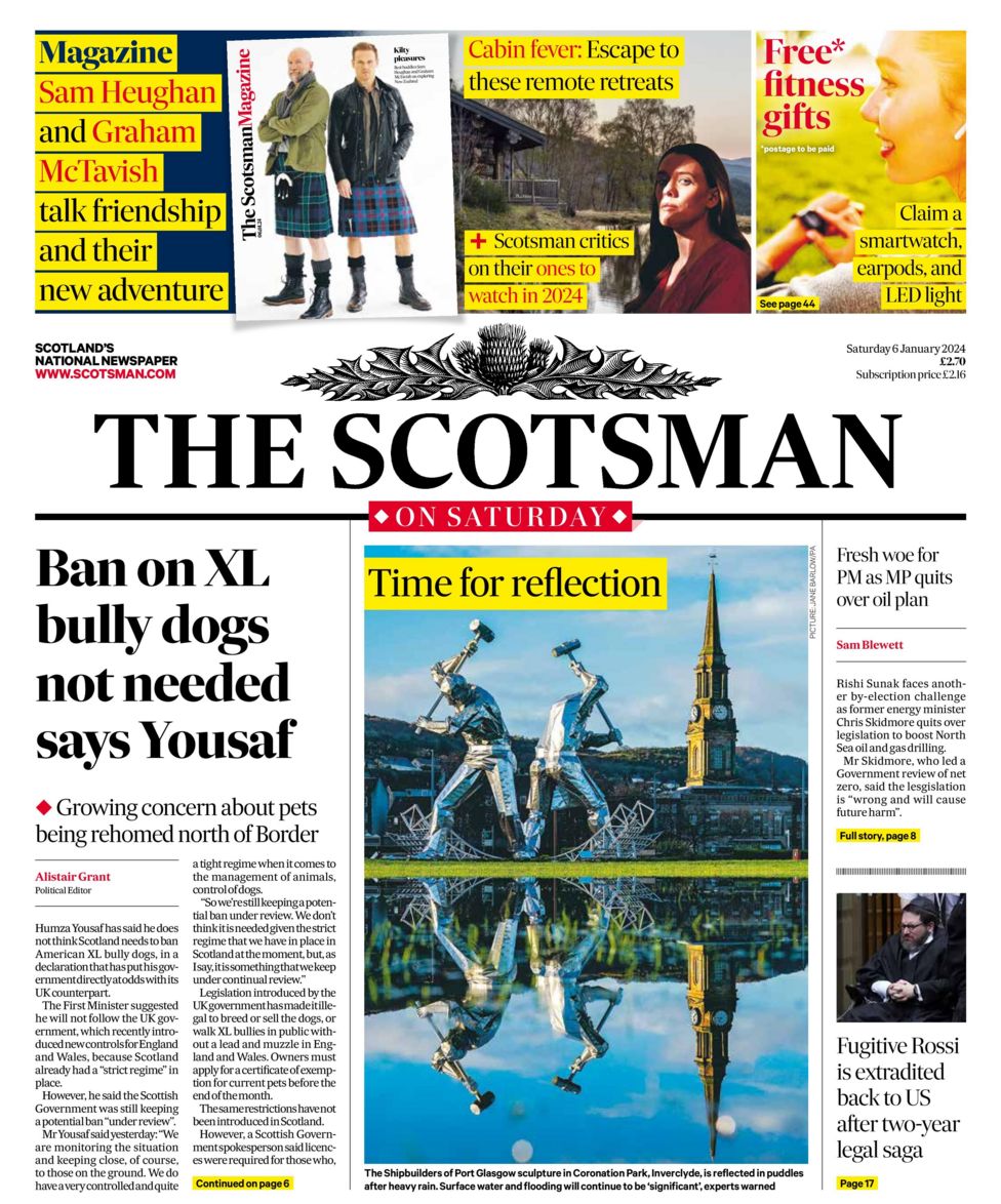 Scotland's papers: Derek Draper tribute and SNP face Murrell loans ...