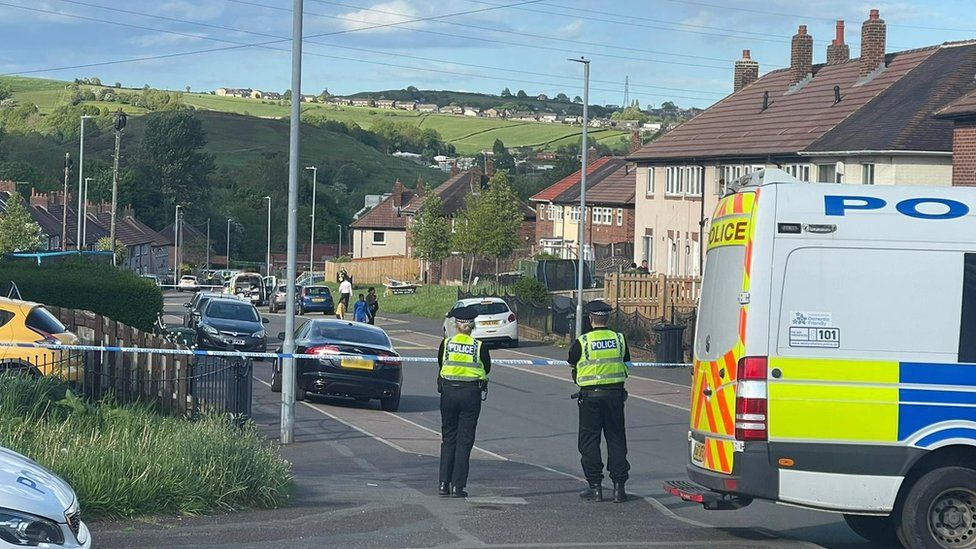 Huddersfield Murder Arrest After Two Found Dead In House Bbc News
