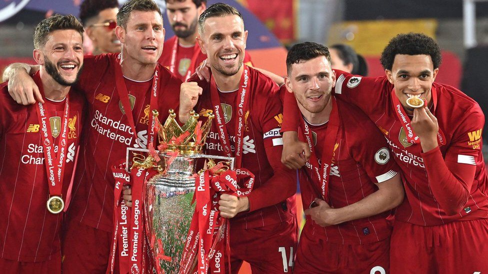 Premier League: Triumphant Liverpool finally lift the trophy - BBC ...