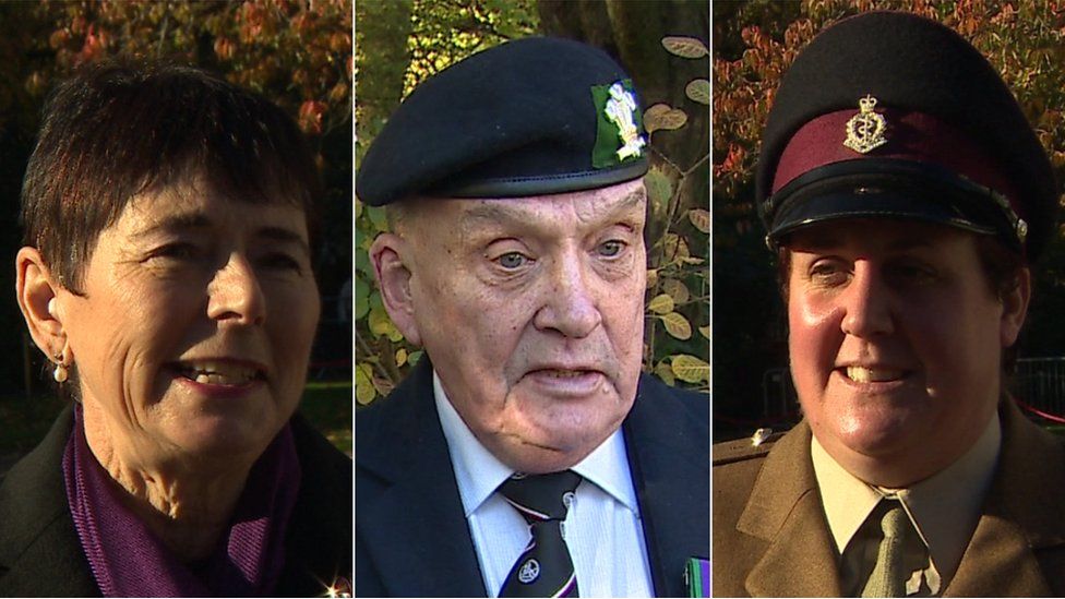 Remembrance Sunday services return in Wales - BBC News
