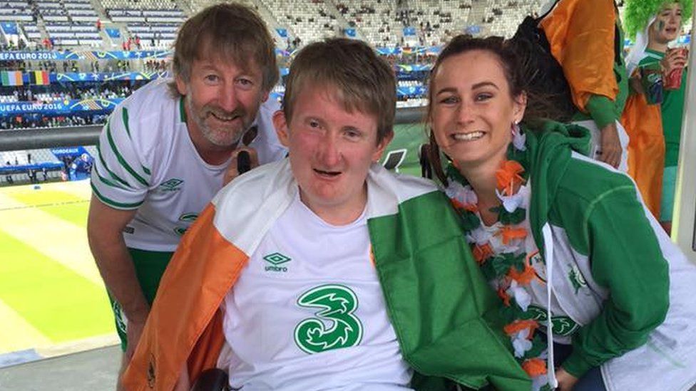 Euro 2016: Irish fan Jamie Monaghan defies rare condition to collect ...