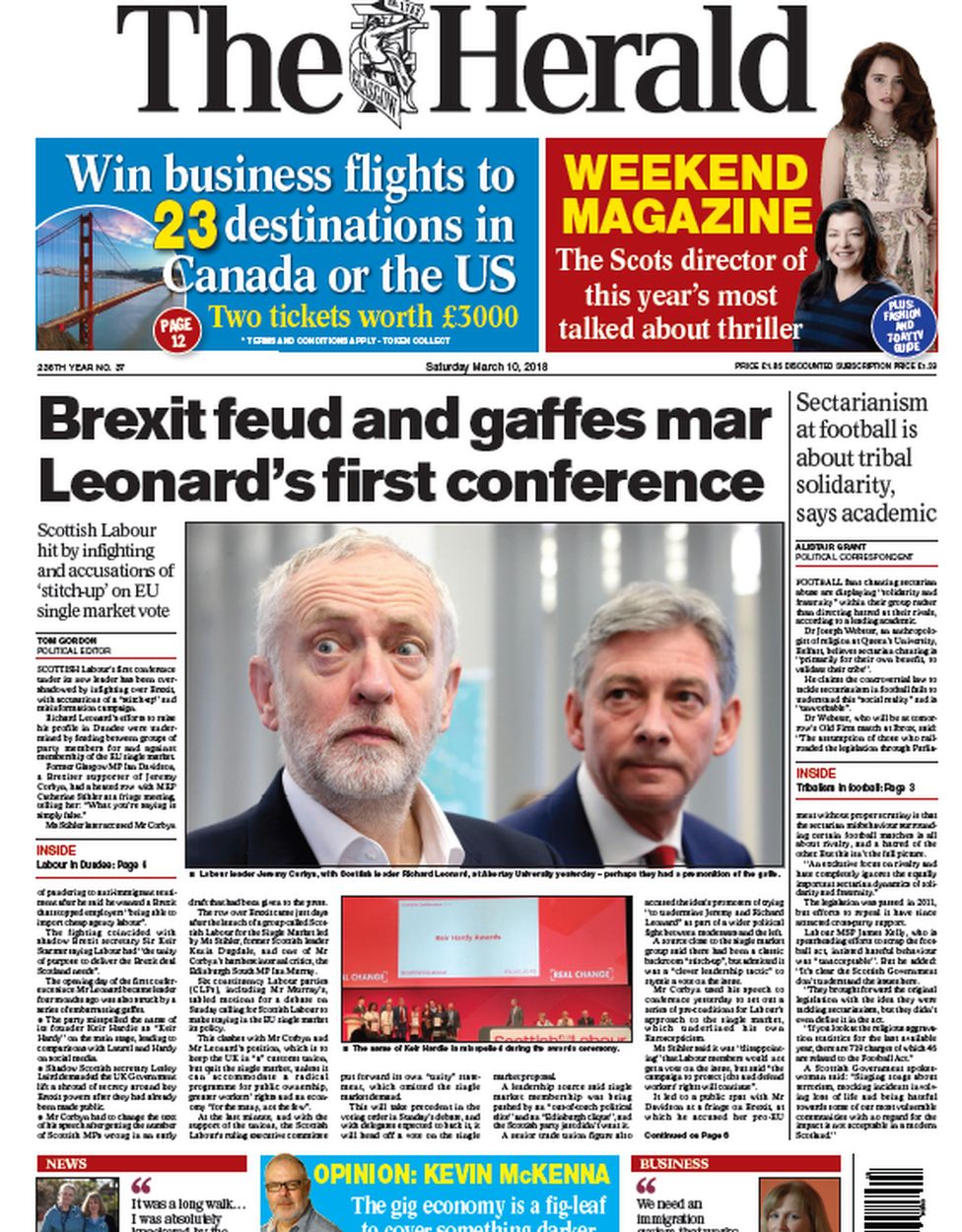 The papers: 'Doctor death' and Brexit feud - BBC News