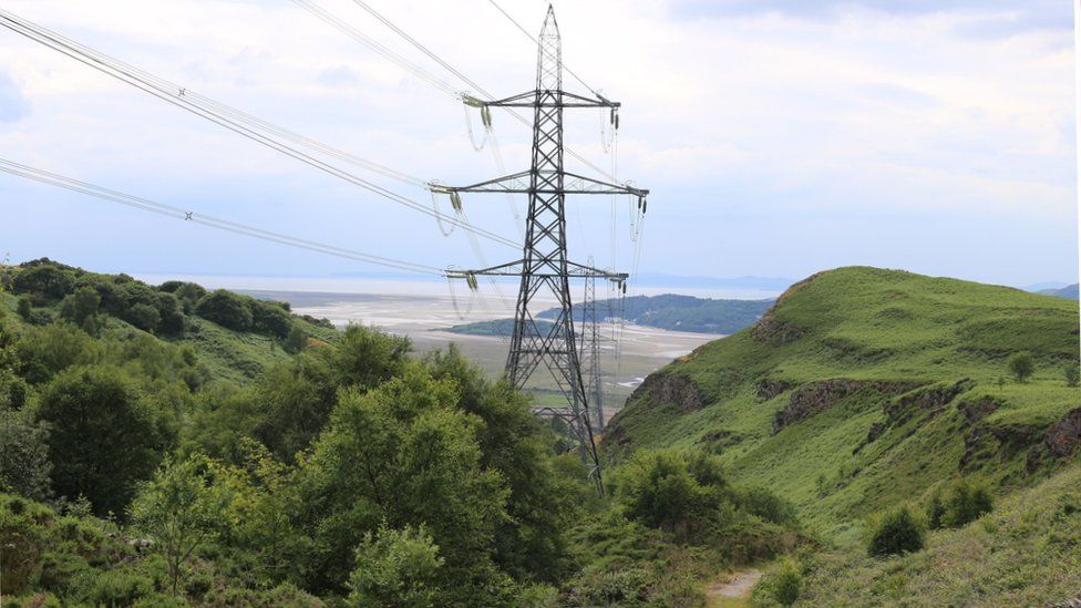 SSE wins Ofgem backing for less intrusive pylon design plan - BBC News