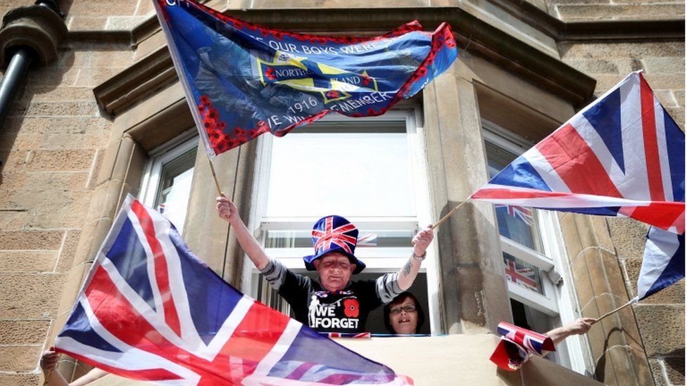 Orange marches take place in Glasgow - BBC News