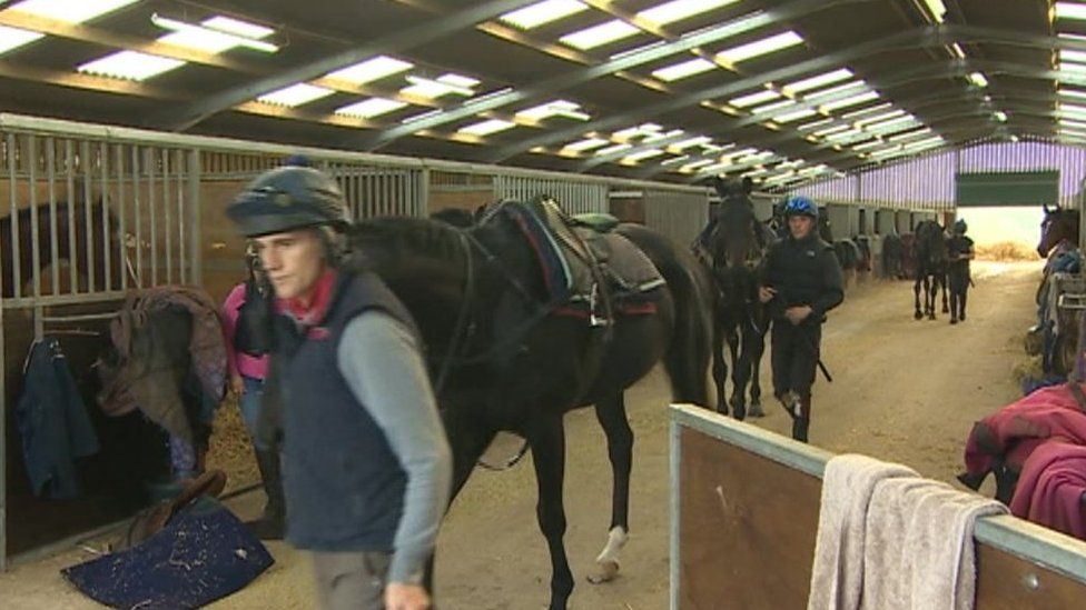 Cyfnod 'anodd iawn' i deulu ceffyl y Grand National - BBC Cymru Fyw